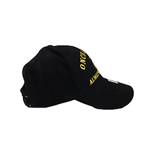 USMC EGA Semper Fi Fidelis Once A Marine Always a Marine Cap Hat Marines 4-07-B Black