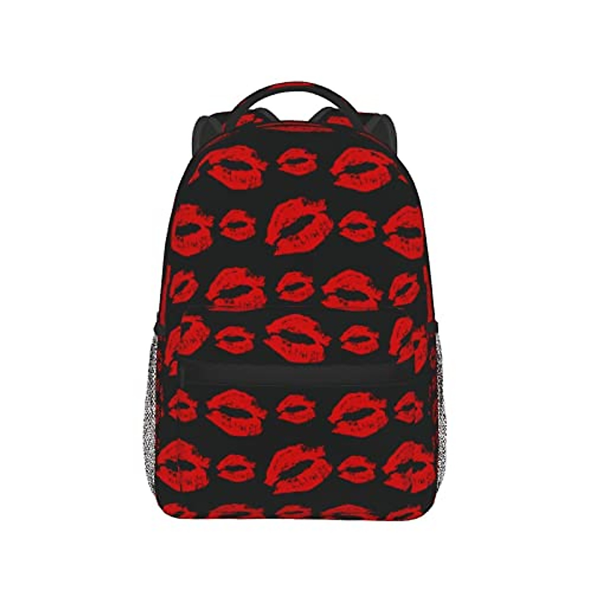 Qurdtt Happy Valentine's Day Love Heart Backpack School Bookbag Travel Daypack for Men Women Teens