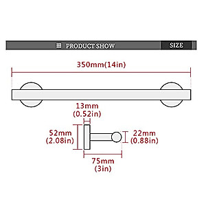 Towel Racks, Towel Rack Towel Holder Towel Rack for Bathroom Towel Rail Bathroom Towel Rack Wall Mounted Kitchen Bathroom Shelf Storage Rack Anniversary/Schwarz/a