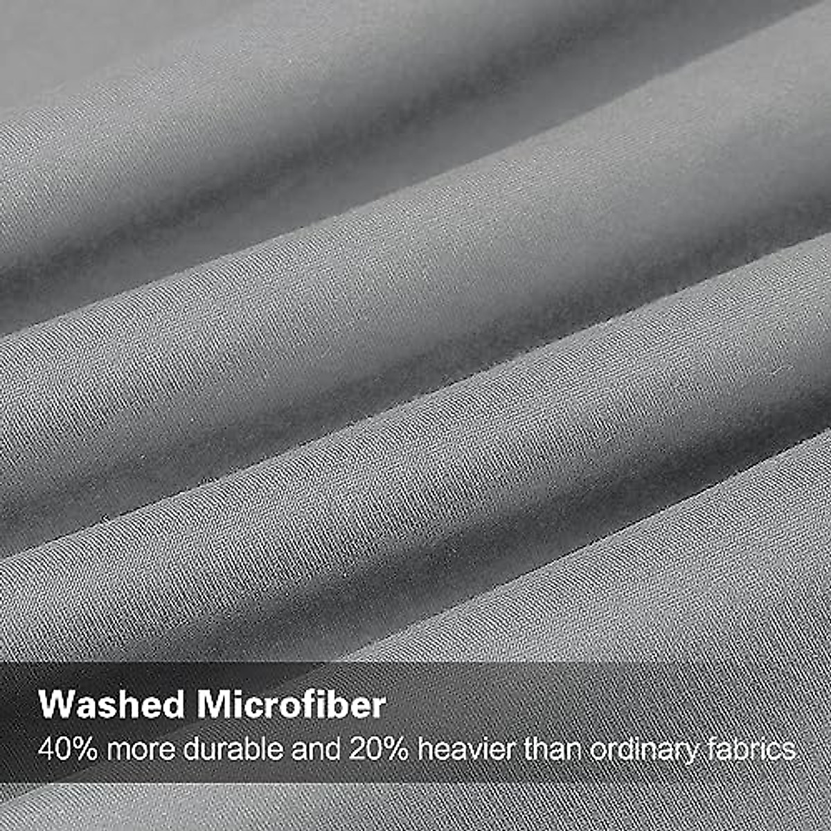 ASHLEYRIVER 3 Piece Grey Queen Duvet Cover Luxurious Pinch Pleated Duvet Cover with Zipper & Corner Ties 100% 120 g Microfiber Pintuck Duvet Cover Set(Queen Grey)