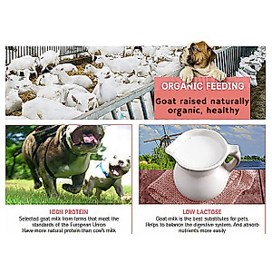 GOATMILK FUMULA 100% Sterilized Goat Milk Replacer 300 Tablets for Dog Puppy Cats Pet Milk Replacer Supplement High Protein Calcium Nourish Bones Teeth Strengthens Immunity Milk Replacement 500 g.