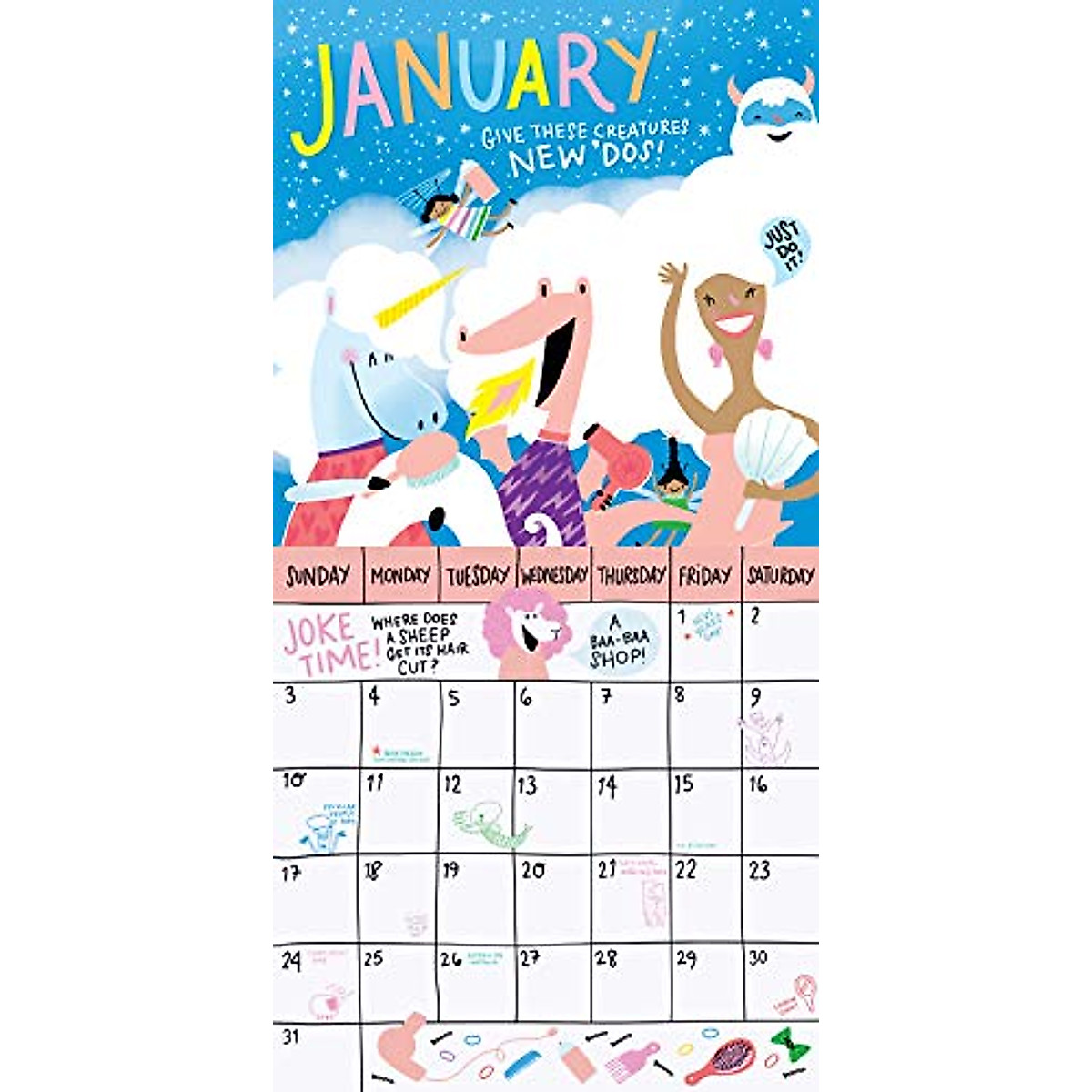 Magical Activity Wall Calendar 2021