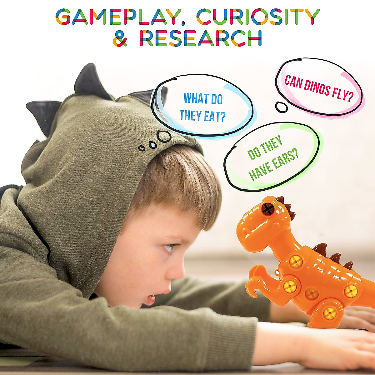 CO-T Take Apart Dinosaur Toys for 3 4 5 6 7 8 Year Old Boys - Set of 5 Dinosaurs with 5 Screwdrivers - Learning & Education Toys - STEM Take Apart Toys for 3 Year Old Boys and Girls by Polesie