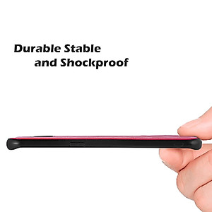 ELISORLI Compatible with Samsung Galaxy J4 2018 Case Rugged Thin Slim Full Body Grip Bumper Cell Soft Accessories Anti-Slip Fit Rubber TPU Mobile Protection Phone Cover for Glaxay J 4 Women Men Red