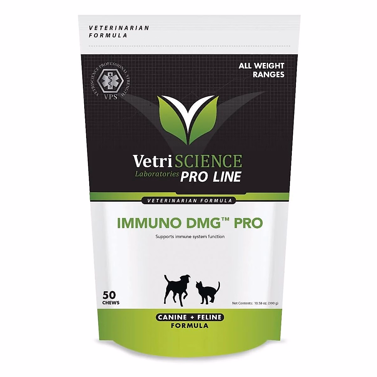 VetriScience Immuno DMG Pro - Immune System Support for Dogs & Cats - Supplement Formula for Liver & Kidney Health Support - Antibody Production & Antioxidant Support for Pets - 50 Chews