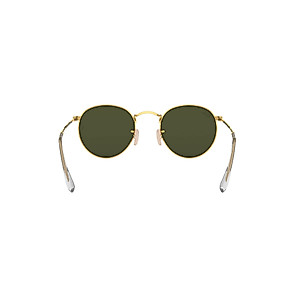 Ray-Ban Rb3447 Round Metal Sunglasses, Gold/G-15 Green, 50 mm