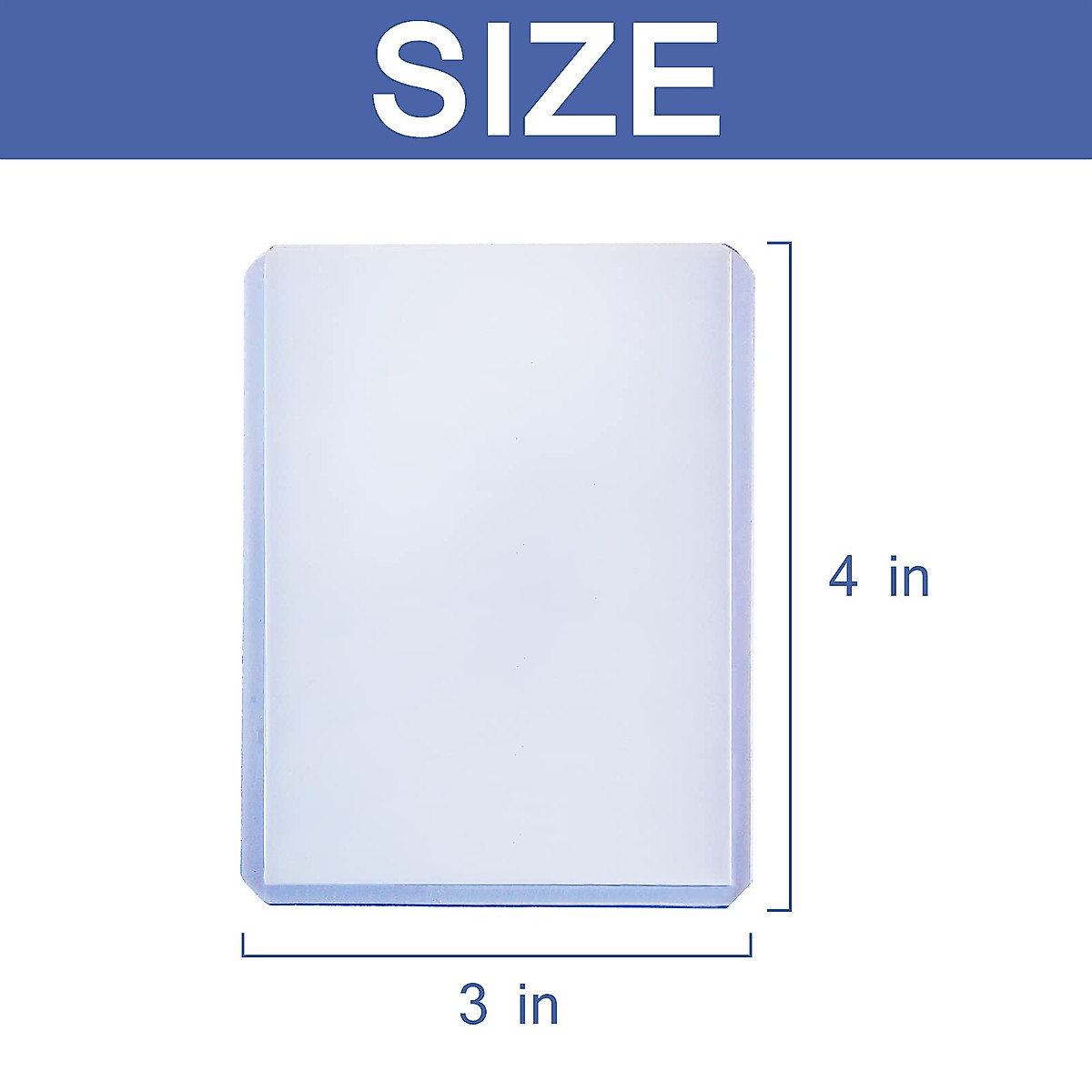 70 Pieces Card Sleeves Clear Hard Plastic Card Holder Trading Card Penny Sleeves Holder for Top Loaders,Baseball Card, Sports Cards,Credit/Trading Card(4 x 3 Inch)