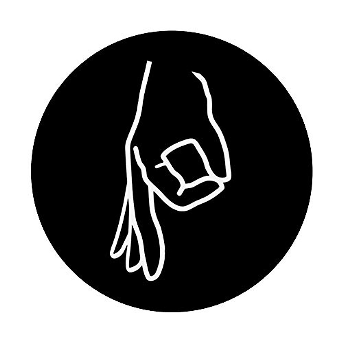 Funny Finger Circle Game PopSockets PopGrip: Swappable Grip for Phones & Tablets