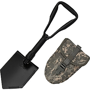 USGI US Military Original Issue E-Tool Entrenching Shovel with ACU OR Multicam Carrying Case/Pouch