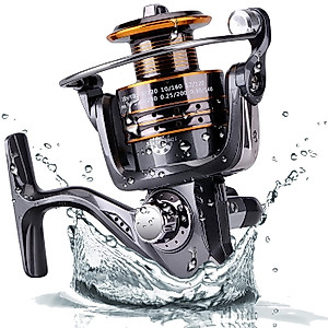 PLUSINNO Fishing Rod and Reel Combos,212Pcs Fishing Tackle Kit with Tackle,Saltwater Freshwater Resistant Fishing Gear