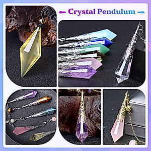 LET'S RESIN Resin Molds 18Pcs Pendulum Crystal Molds for Resin, Silicone Molds for Resin,Multi-Facet Resin Jewelry Molds for Quartz Crystals Pendants, Resin Necklace,UV Resin