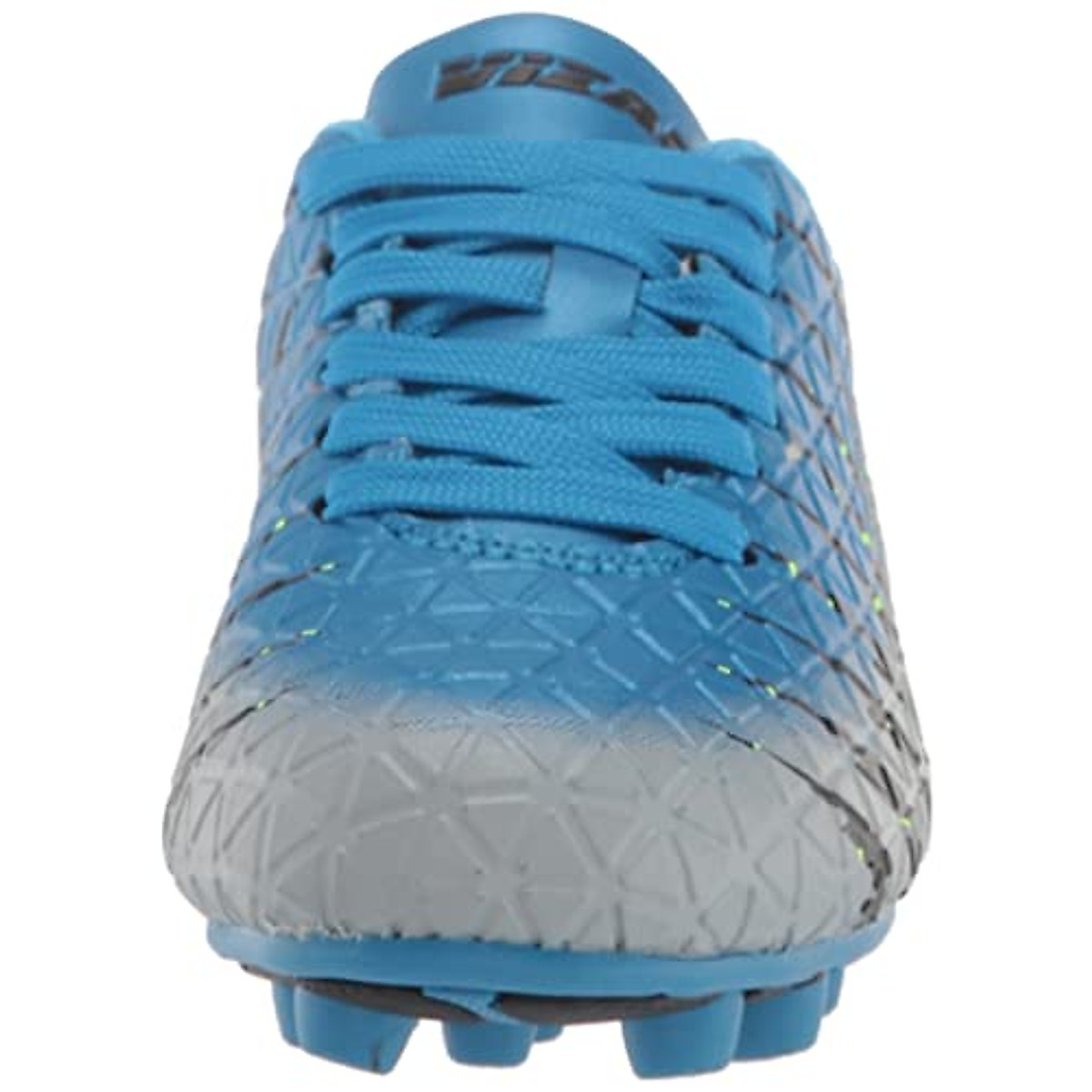 Vizari Bolt FG Soccer Shoes | Firm Ground Cleats for Outdoor Surfaces and Fields | Lightweight and Easy to wear Youth Outdoor Soccer Cleats | Blue/Black/Silver | 9.5 Toddler