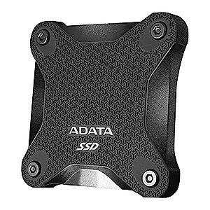 ADATA SD600Q 480GB Ultra-Speed Portable Durable External SSD - Up to 440MB/s - 3D NAND USB3.2 Black (ASD600Q-480GU31-CBK)