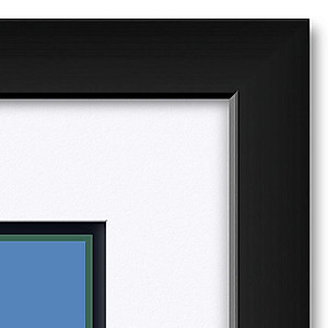 Lake Winnipesaukee New Hampshire Loon & Chick Professionally Framed & Matted Art Print from Illustration by Artist Joanne Kollman Framed Art Size: 15" x 19"