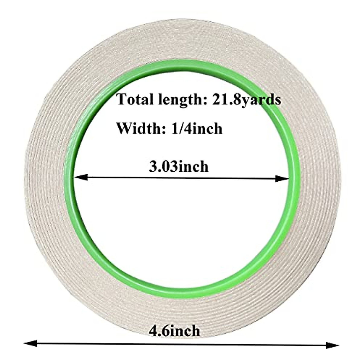 2pcs Copper Tape with Double-Sided Conductive Copper Foil Tape Self Adhesive EMI Shielding Stained Glass Supplies Soldering Electrical Repairs Paper Circuits Grounding, 1/4inch