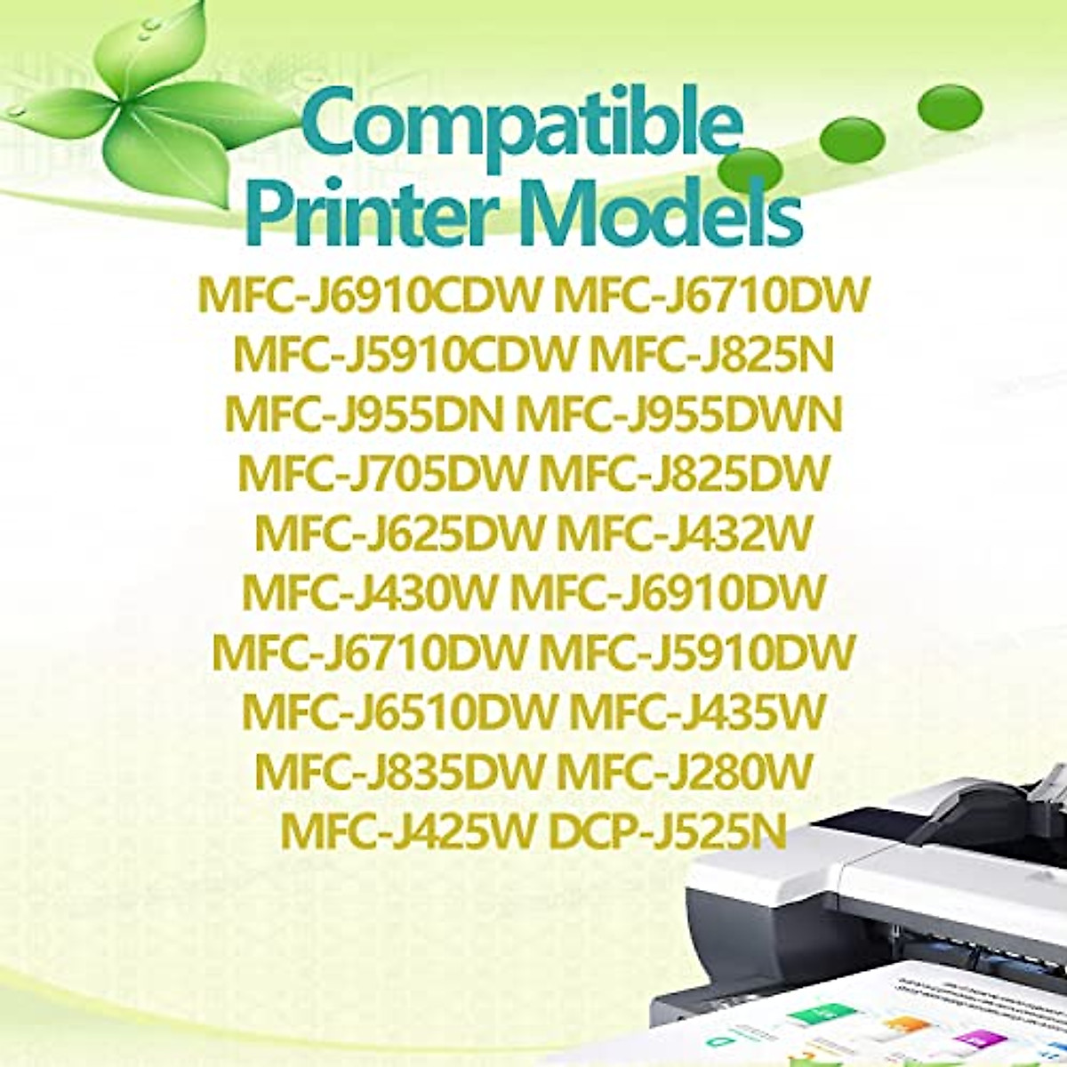 LC17 LC77 LC79 LC450 LC1280 LC75 LC71 Compatible Ink Cartridge Replacement for Brother MFC-J6910CDW MFC-J6710DW MFC-J5910CDW MFC-625DW MFC-J825DW Printer Set*1