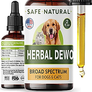 TwoFurFinds Liquid Herbal Cleanse for Cats and Dogs - Homeopathic Control for Pets of All Breeds and Sizes - Puppy and Kitten - USA-Sourced Ingredients - Preventative or Reactive - 2oz