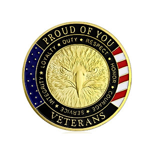 Thank You for Your Service Military Commemorative Coins Veterans Challenge Coin
