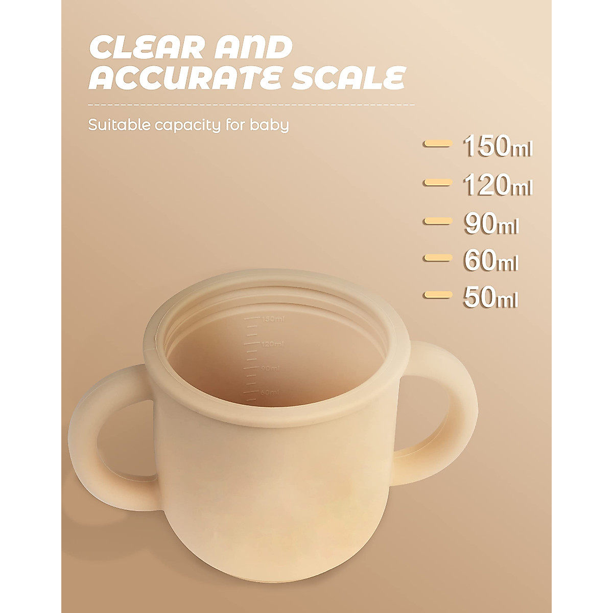 DF DUALFERV Toddler Sippy Cups, Sippy Cups for Baby 6+ Months, Toddler Cups with Two Non Slip Handle, Transition Sippy Cups for Babies 6-12 Months And Toddlers 1-3 Years, 5oz