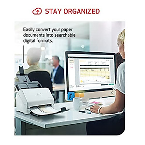 Canon imageFORMULA R30 Office Document Scanner, Auto Document Feeder and Duplex Scanning, Plug-and-Scan Capability, No Software Installation Required