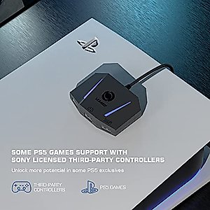 leadjoy VX2 AimBox Game Console Keyboard and Mouse Adapter, Wired Connection Converter with 3.5mm Studio Jack, Compatible with Switch, Xbox Series X, Xbox One, PS4, PS5