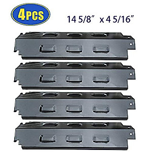 Adviace Repair Kit Replacement for Charbroil 461442114, 463441514, 463440109 Grill, Porcelain Steel 14 5/8" Heat Shield Plate, Stainless Steel 14 3/8" Grill Tube Burner,7 1/4" Carryover Tubes