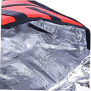 Zerodeko 3pcs Car Food Backpack Organizer Pouch Car Organizer Bag Insulated Tote Bags Bento Storage Bag Thermal Delivery Bag Pizza Carrier Food Delivery Bag Hot and Cold Insulated Bag Red