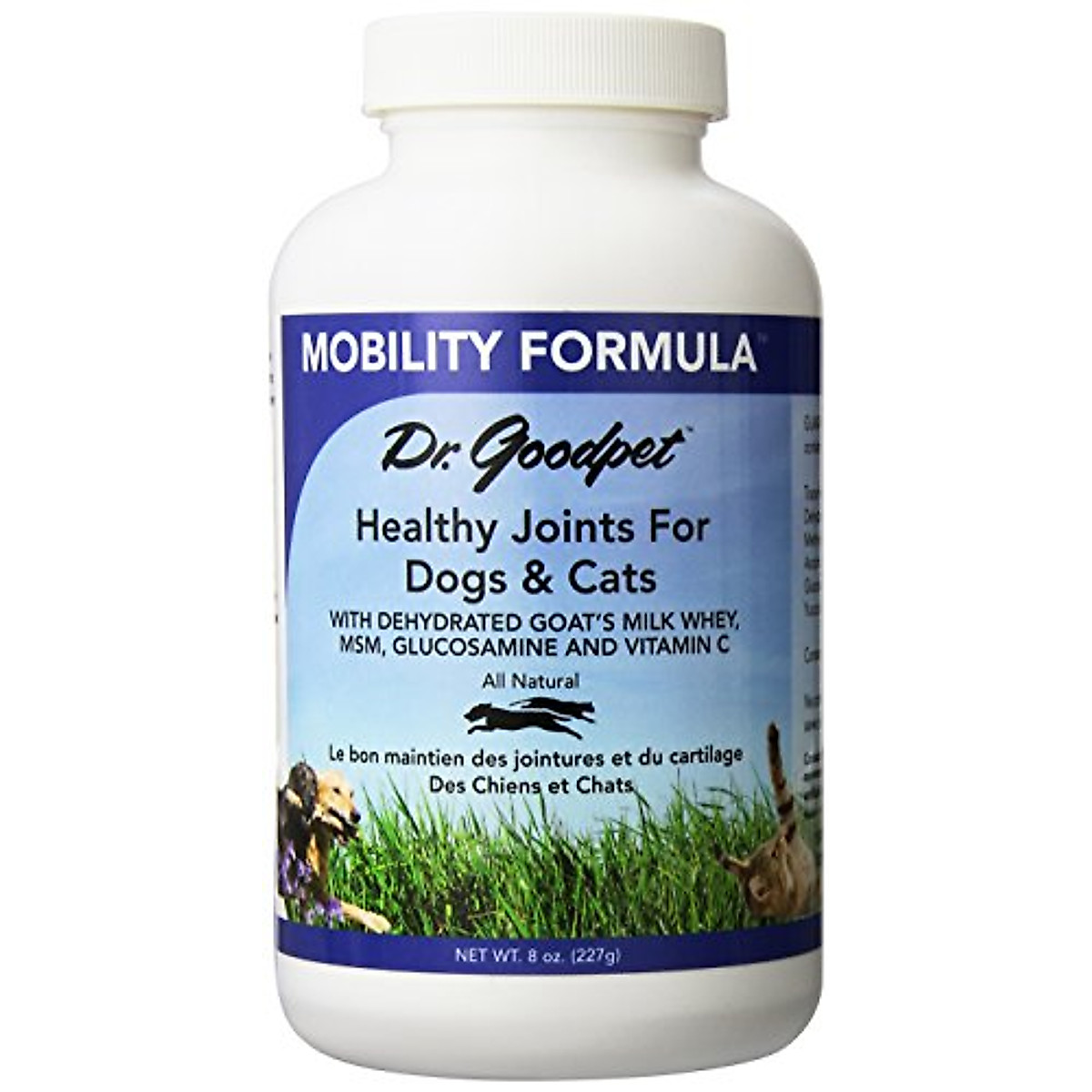 Dr. Goodpet Mobility Formula - All Natural Effective Hip & Joint Pain Relief with MSM, Glucosamine, and Vitamin C