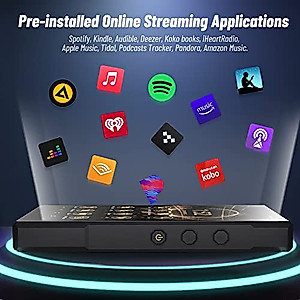 Luoran MP3 Player with Bluetooth and WiFi, Freely Application Download, Pre-Installed Spotify, Audible, HD IPS Display, Octa-core, 5000mAh Battery, 5.0'' MP4 Music Player Up to 1TB