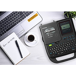 LABELWORKS Epson LW-PX350 Industrial Label Maker Kit for Home and Office - Complete Kit with Accessories - Shrink Tube, Sticker Labels, and Magnetic Tape Compatible, Portable Handheld Label Printer