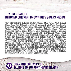 Wellness Complete Health Toy Breed Dry Dog Food with Grains, Chicken & Rice, 4-Pound Bag