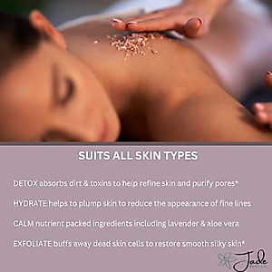 Stem Cell & Collagen Himalayan Salt Scrub | Exfoliating Body Scrub | Exfoliate Foot Scrub & KP Bump Eraser Body Scrub | Best Body Scrubs for Women Exfoliation & Mens Skin Care | Acne Cellulite Deep Cleansing Scars Wrinkles Moisturize Skin Polishes