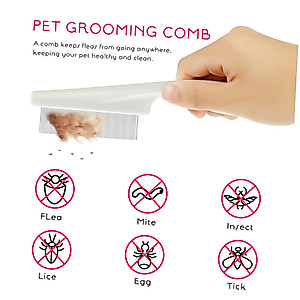 3pcs Pet Grooming Comb Set Combs Grooming Kit Dog Eye Wipes Angel Eyes for Dogs Grooming Comb Kit for Pets Tear Stain Remover Comb Cat Comb Cat Grooming Comb Dog Brush Plastic Balacoo