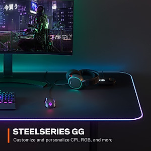 SteelSeries Rival 5 Gaming Mouse with PrismSync RGB Lighting and 9 Programmable Buttons – FPS, MOBA, MMO, Battle Royale – 18,000 CPI TrueMove Air Optical Sensor - Black