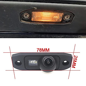 Car Reversing Camera for Volvo S90 S80L S40L S80 S40 S40L S60 V60 XC60 S60L XC70 2004-2015, HD Rear View Night Vision Camera