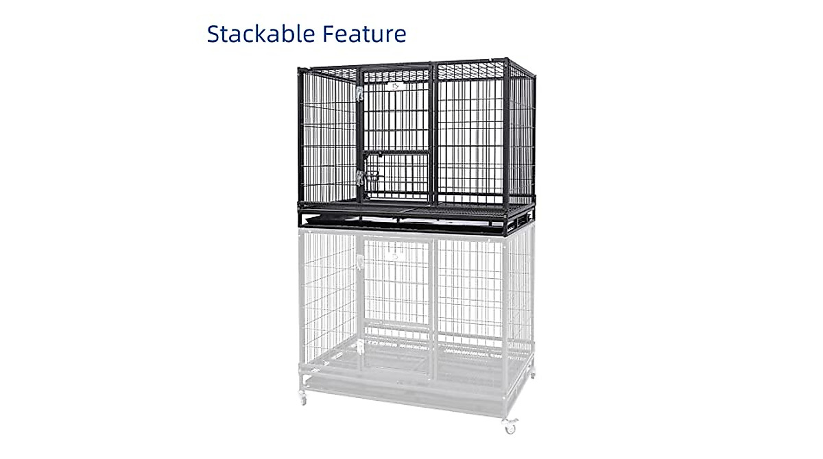Homey Pet 43" Heavy Duty Stackable Cage - Convenient & Durable