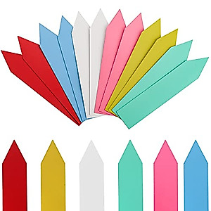 Foraineam 600 Pcs 4 Inches Plant Labels 6 Colors Plastic Waterproof Plant Tags Nursery Garden Labels Pot Marker Garden Stake Tags