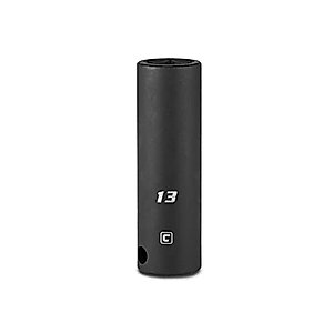 Capri Tools 13 mm Deep Impact Socket, 3/8-Inch Drive, 6-Point, Metric