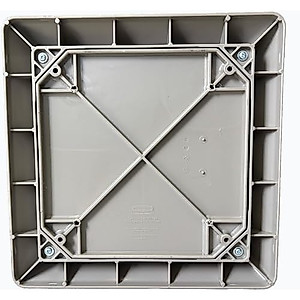 Rubbermaid Commercial Products Ranger Outdoor Trash Can with Lid, 45-Gallon, Plastic, Black, Indoor/Ourdoor Garbage Can for Parks/Shopping Malls/Festivals/Stadiums