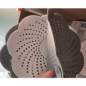 Premium Sink Filter and Shower Drain Cover Hair Catcher - Kitchen Sink Drain Strainer and Bathtub Drain Plug - Pack of 2