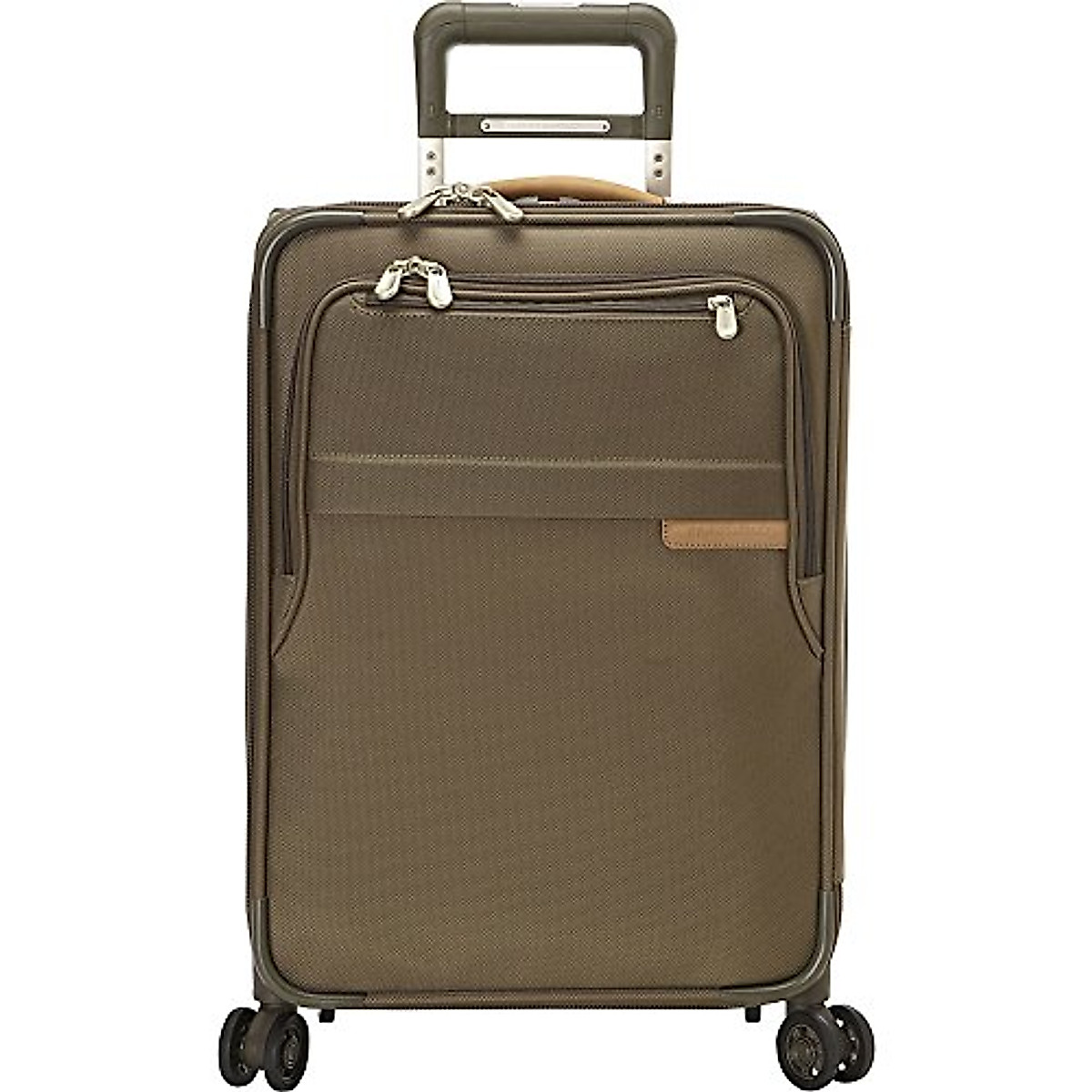 Briggs & Riley Baseline 22 inch Softside Carry On Luggage with Spinner Wheels 22 x 14 x 9. Expandable Suitcase with Compression Packing System, Black