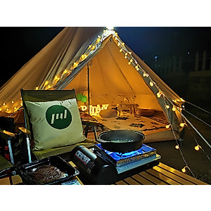 UNISTRENGH 5M/16.4ft Cotton Bell Tent with Stove Jacket (Top)
