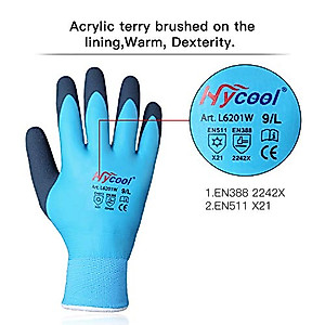 DS Safety Men’s Waterproof Thermal Winter Work Gloves Size Large