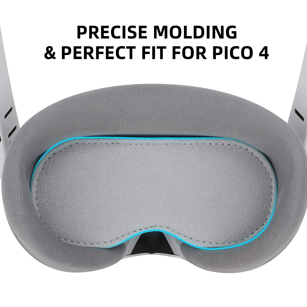 TECKEEN Soft Fleece+Sponge Lens Protective Cover Lens Pad for PICO 4 Intelligent VR