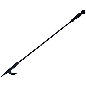 Rocky Mountain Goods Fire Poker - 27" All Metal Fire Poker for Indoor and Outdoor Use - Heavy Duty Fire Stick for Fire Pit or Inside Fireplace - Long Wrought Iron Steel
