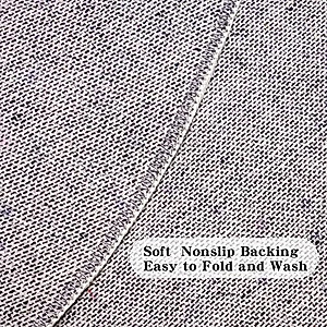 Lacomfy Modern Abstract Rug 5.2Ft Large Round Bedroom Rug Soft Mat Contemporary Living Room Rug Nonslip Floor Carpet Geometric Dining Room Rug Circle Carpet Throw Rug for Home Decor, Coffee