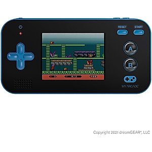 My Arcade Gamer V Portable - Handheld Gaming System - 220 Retro Style Games - Lightweight Compact Size - Battery Powered - Full Color Display - Volume Buttons - Blue