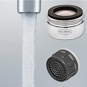 1.2 gpm Compatible Moen Faucet Aerator 181066 Threaded Male Replacement Chrome & Brushed Nickel WaterSense (Chrome)