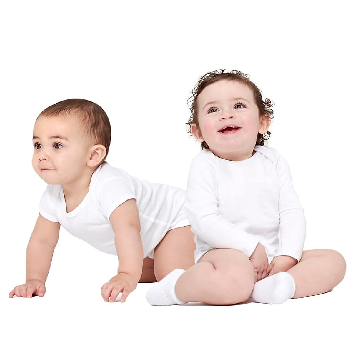 Gerber Baby 6-Pair Sock, white, 18 Months