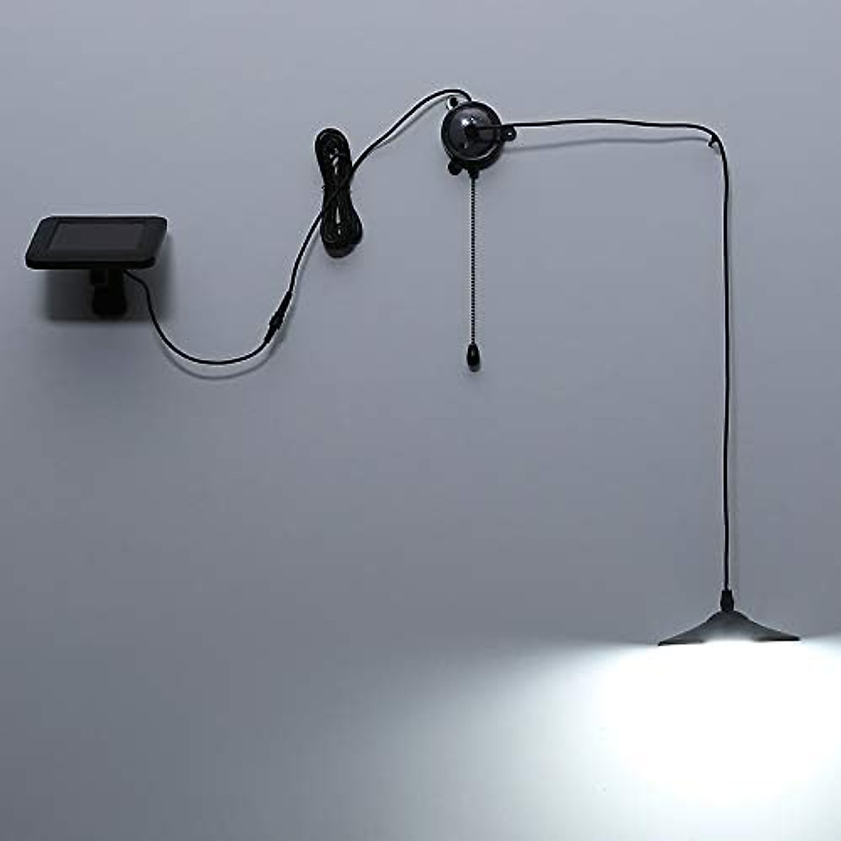 Kyson Solar Lights,Solar Powered Led Shed Light with Remote Control and Pull Cord for Indoor Outdoor Use